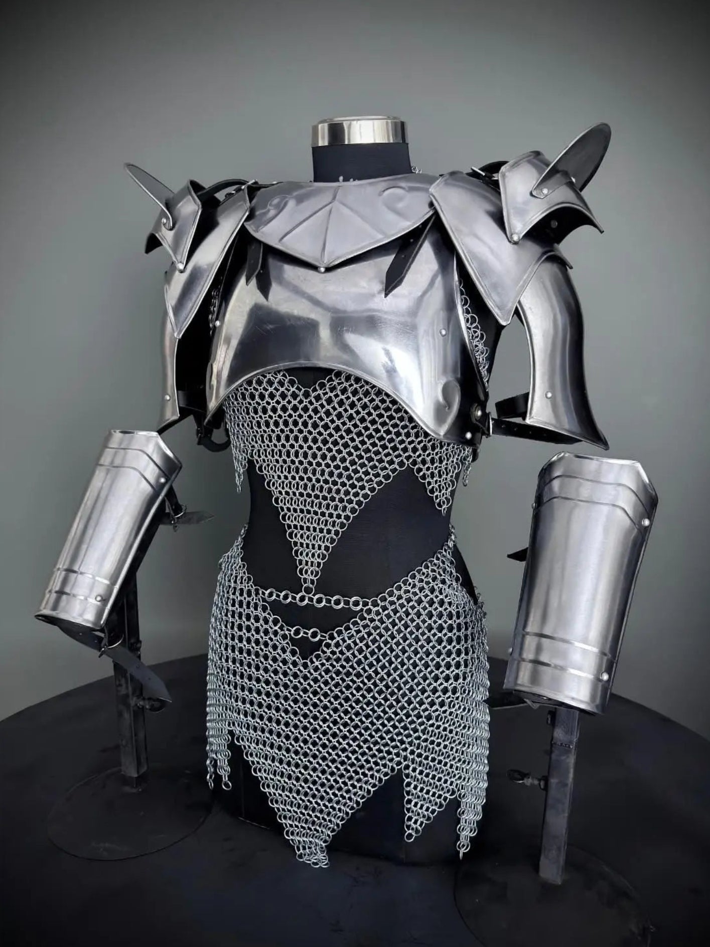 Women's Chainmail Armor Set: Medieval Knight SCA LARP Cosplay – ISH ...